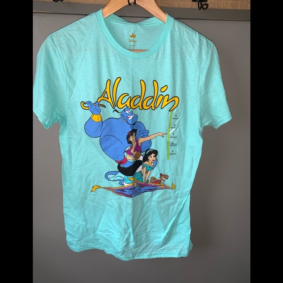 Disney | Tops | Disney Aladin Tshirt New Womens S Athletic Fit | Poshmark